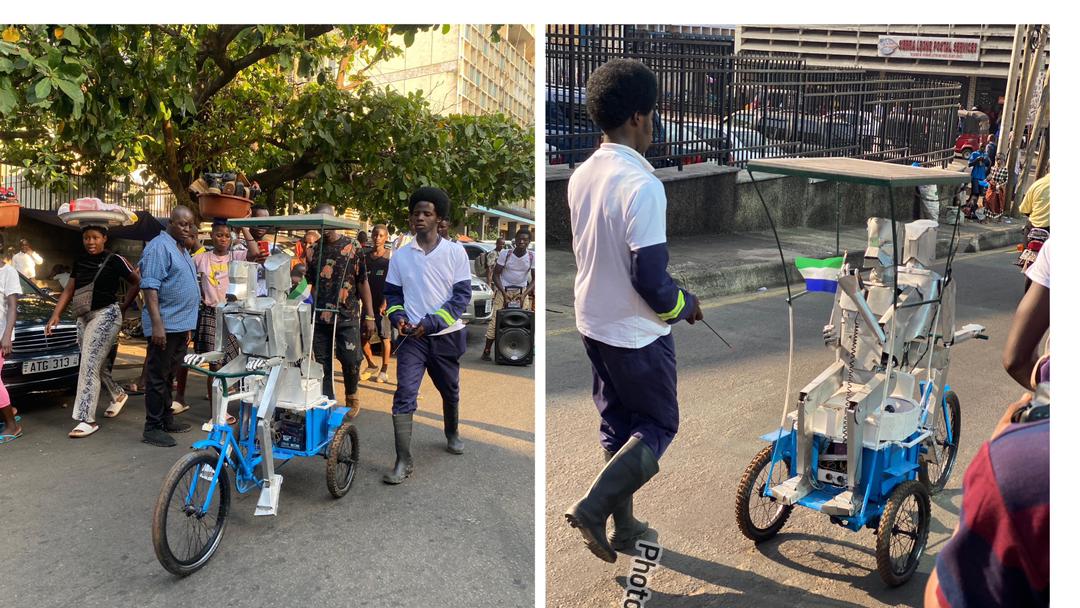 Sierra Leonean innovator creates world’s first peaceful bicycle-riding ...