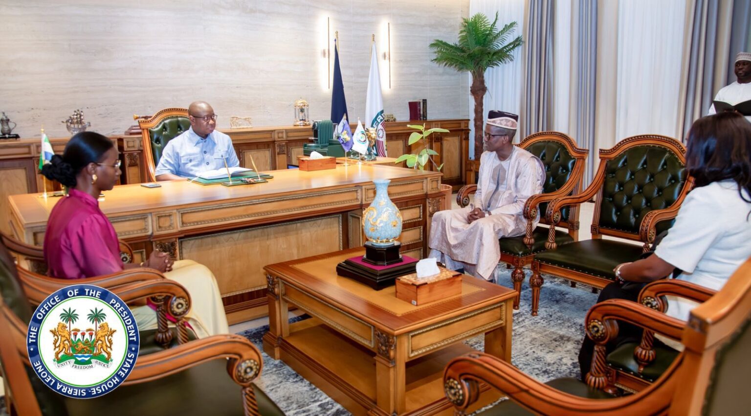 President Bio Bids Farewell to Orange CEO, Welcomes New Chief Executive ...